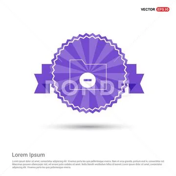Computer Folder Icon - Purple Ribbon banner ~ Clip Art #96528843