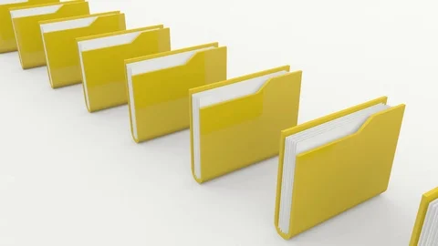 Computer Folders Stock Video Footage | Royalty Free Computer Folders