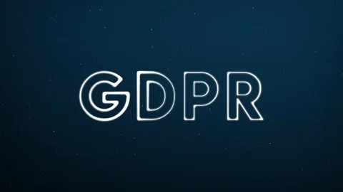 Computer generated, GDPR technology anim... | Stock Video | Pond5