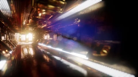 Computer generated ride in a spaceship t... | Stock Video | Pond5