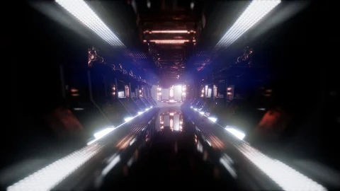 Computer generated ride in a spaceship t... | Stock Video | Pond5