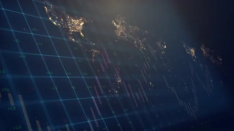 Computer graphics on the background of a... | Stock Video | Pond5