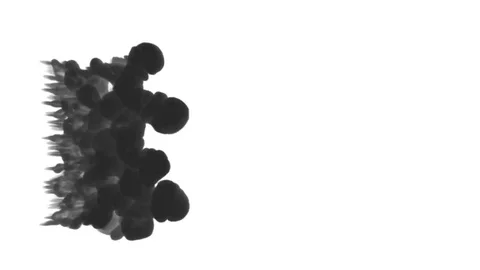 computer graphics like black ink spreadi... | Stock Video | Pond5