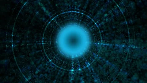 Computer graphics moving from the center... | Stock Video | Pond5