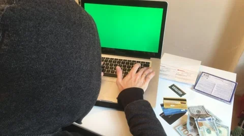 Computer Hacker Green Screen Stock Video Footage | Royalty Free ...