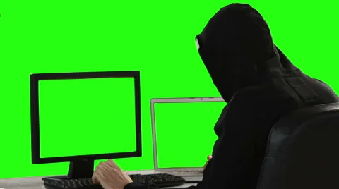Computer Hacker Green Screen Stock Video Footage | Royalty Free Computer Hacker Green Screen ...