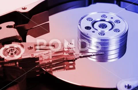 Computer hard disk Computer hard disk - technology background Copyright ...