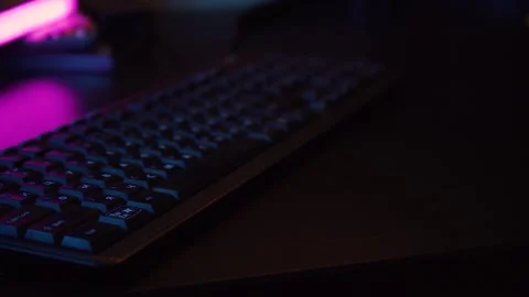 Neon Keyboard Stock Video Footage | Royalty Free Neon Keyboard Videos ...