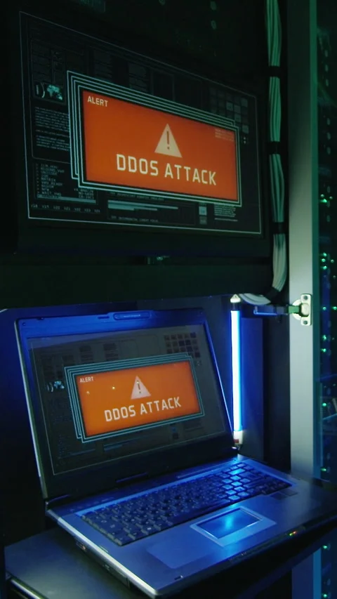 Computer login screen in a modern data c... | Stock Video | Pond5