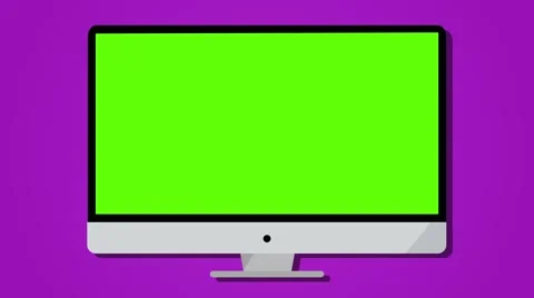 Computer monitor desk top animation with... | Stock Video | Pond5