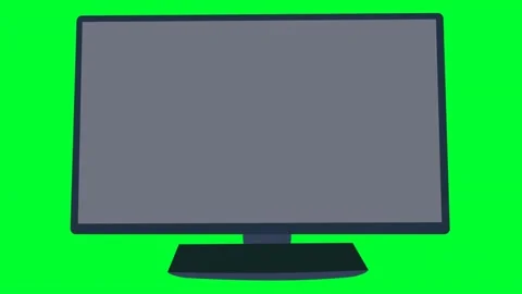 Computer Monitor on Green Screen Animati... | Stock Video | Pond5