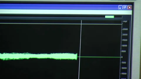 Computer Monitor Screen with Sound Audio... | Stock Video | Pond5