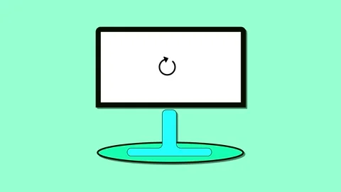 Computer monitor with a welcome symbol o... | Stock Video | Pond5
