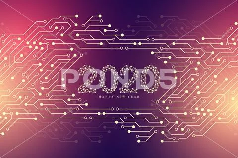 Computer motherboard vector background with circuit board electronic ...