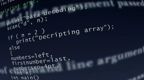 Computer program code running | Stock Video | Pond5