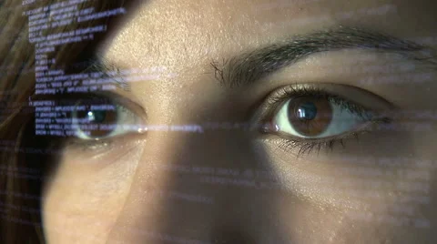 Computer programmer coding on futuristic... | Stock Video | Pond5