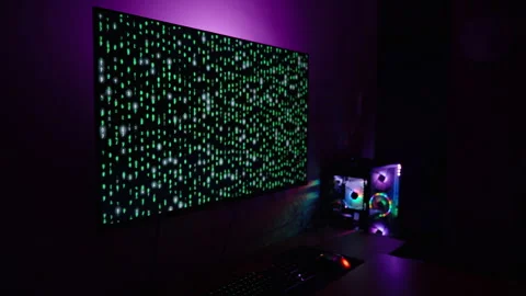 Red Matrix Stock Footage ~ Royalty Free Stock Videos | Pond5