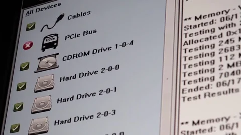 Computer test screen generic screen | Stock Video | Pond5