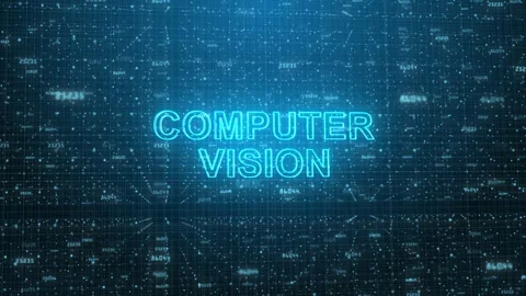 Computer Vision Text on Futuristic Cyber... | Stock Video | Pond5