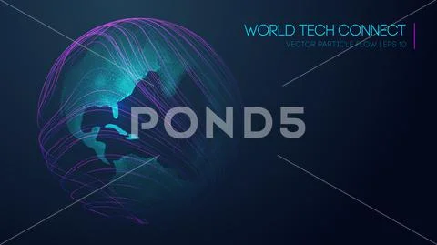 Computer world connectivity structure analysis. Internet network and ...