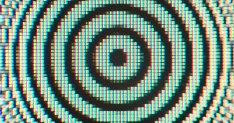 concentric circles on the IPS monitor sc... | Stock Video | Pond5