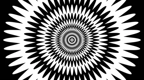 Concentric oncoming abstract symbol, sta... | Stock Video | Pond5