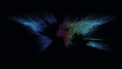 concept animation of digital world a map... | Stock Video | Pond5