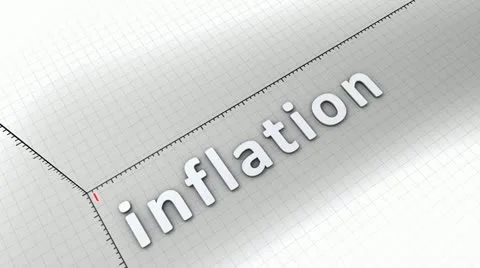 Concept animation, growing chart - Infla... | Stock Video | Pond5