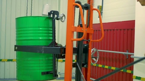 The concept of the barrel is a manual li... | Stock Video | Pond5