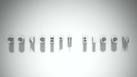 concept bloom 3D title animation white t... | Stock Video | Pond5