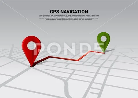 Concept for GPS navigation system infographic.: Royalty Free #107751994