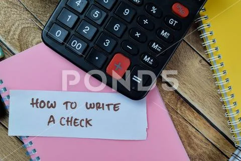 Concept of How To Write A Check write on sticky notes with stethoscope ...