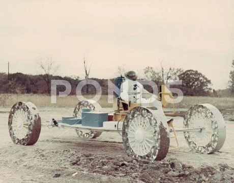 Photograph: A concept of a possible Lunar Roving Vehicle (LRV) built by ...