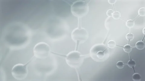 Concept realistic molecules background. ... | Stock Video | Pond5