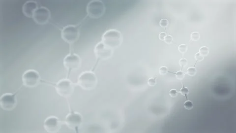 Concept realistic molecules background. ... | Stock Video | Pond5