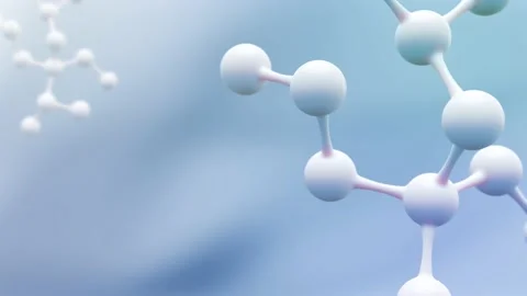 Concept realistic molecules background. ... | Stock Video | Pond5