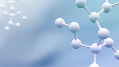 Concept realistic molecules background. ... | Stock Video | Pond5