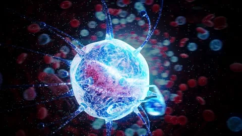 Conceptual animation of a macrophage att... | Stock Video | Pond5