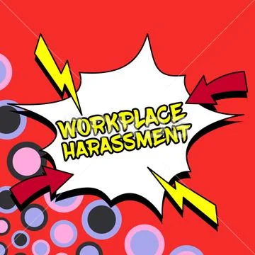 Conceptual display Workplace Harassment. Word for Different race gender ...