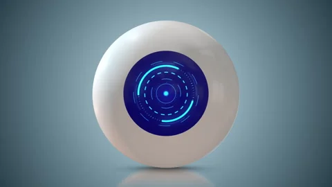 Conceptual high-tech robotic eye in the ... | Stock Video | Pond5