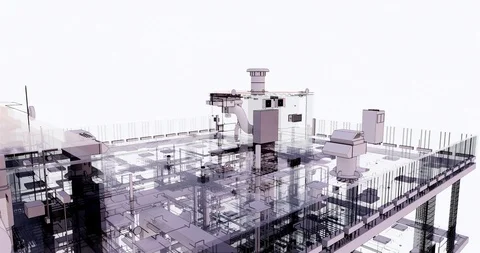 Conceptual visualization of the BIM mode... | Stock Video | Pond5