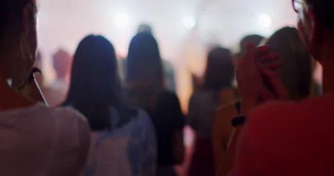 Concert Audience is Clapping Hands and A... | Stock Video | Pond5