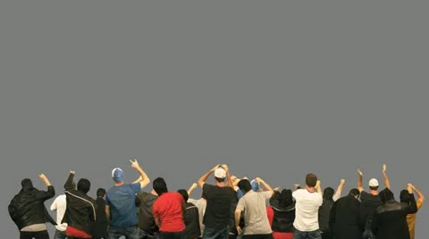 Concert Crowd with Alpha Channel | Stock Video | Pond5