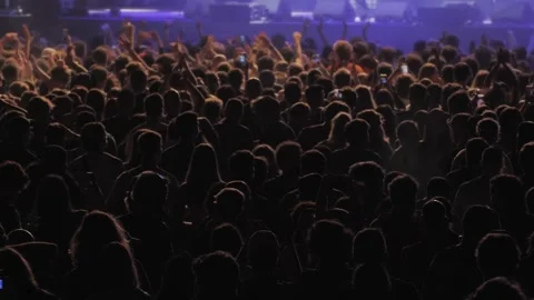 Concert people crowd applause and dancin... | Stock Video | Pond5