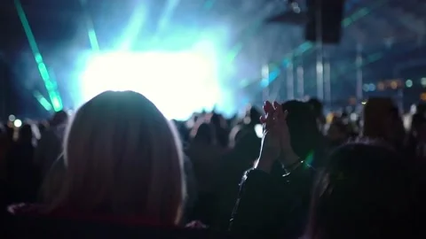 Concert stage lighting effects with a si... | Stock Video | Pond5