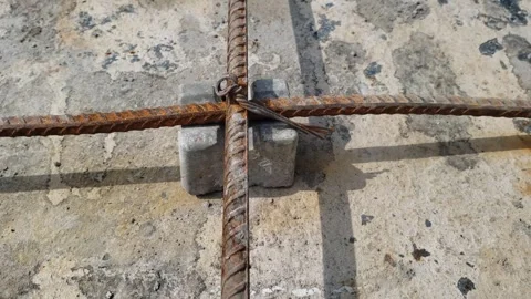 Concrete Cover Block For Slab, Column, R... | Stock Video | Pond5