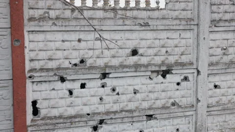Bullet Hole Concrete Stock Footage ~ Royalty Free Stock Videos | Pond5