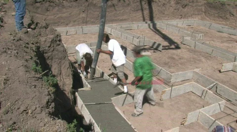 Concrete Footing Video Stock Video Footage | Royalty Free Concrete ...