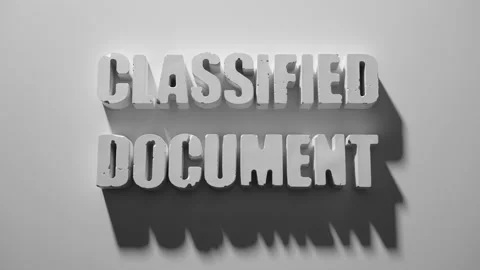 concrete letters series, CLASSIFIED DOCU... | Stock Video | Pond5