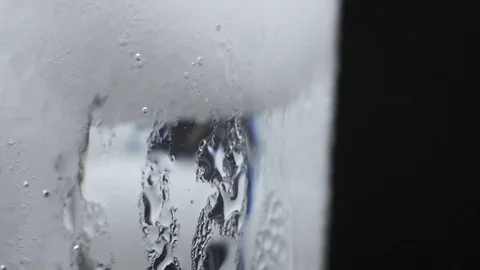 Condensation on an Ice-Cold Glass in 4K | Stock Video | Pond5